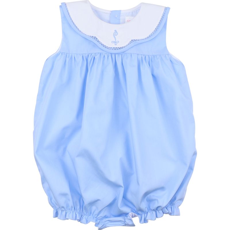 Blue Scalloped Collar Bubble – Cecil & Lou