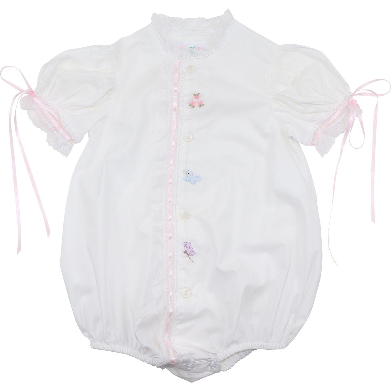 Floral Embroidered Heirloom Bubble - Cecil & Lou