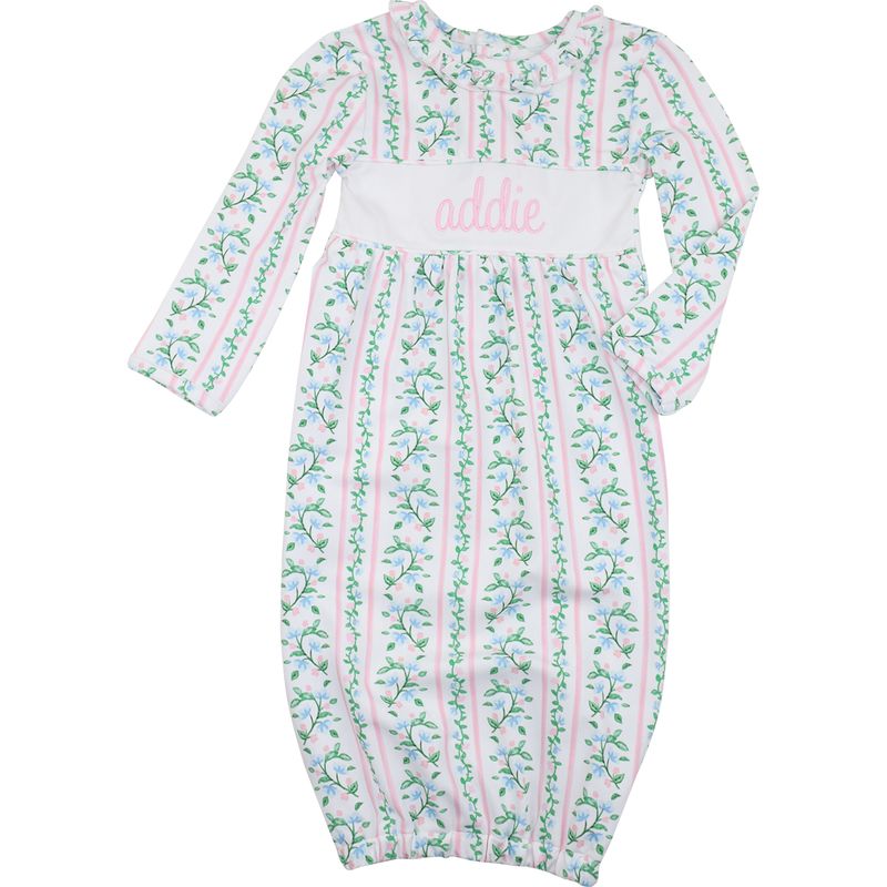 Floral Vines Baby Gown - Cecil & Lou