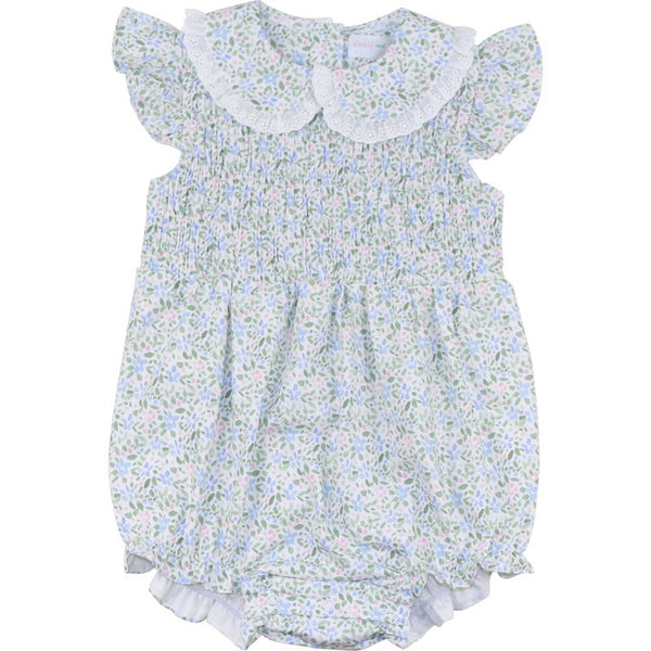Mini Floral Smocked Bubble - Cecil & Lou