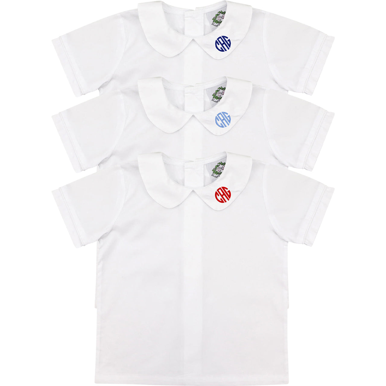 Boys White Peter Pan Shirt - Cecil & Lou